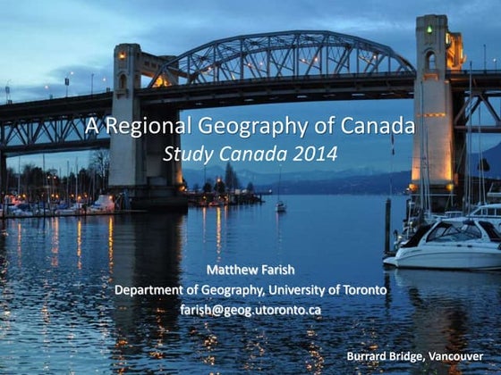 A Regional Geography of Canada | PPT