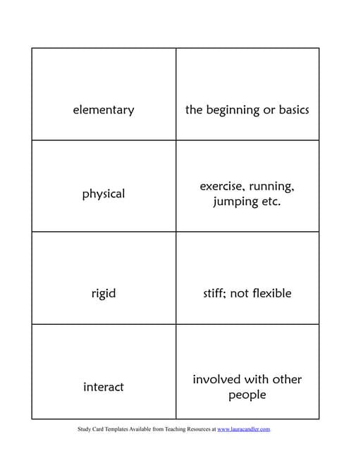 Study cards westlandia | PDF