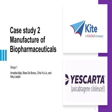 study case 2 Yescarta presentation etco | PPTX