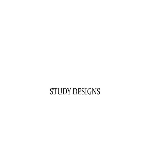Study designs 2.pptx community health nursing 2 | PPTX