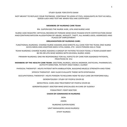 Introduction to nursing for certified nursing assistants ch 1 4 | PPTX