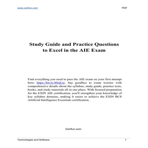 Study Guide and Practice Questions to Excel in the AIE Exam.pdf