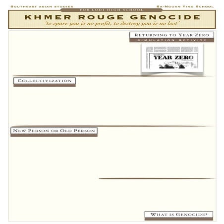 Khmer rouge genocide | PDF