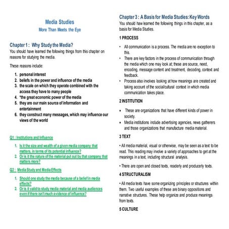 Media Theory - Curran and Seaton | PPTX