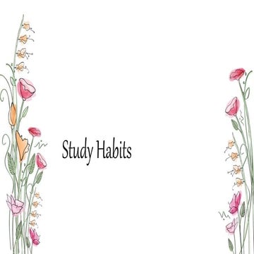Study habits inventory | PPTX