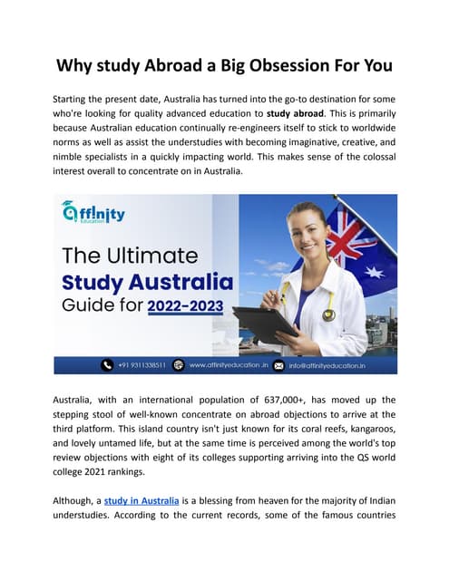 Study in australia | PDF