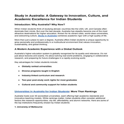 Study in Australia_ A Gateway to Innovation, Culture, and Academic ...