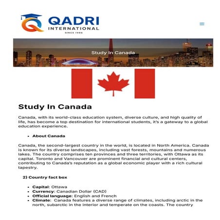 Study in Canada: Discover Top Universities and Programs | PDF