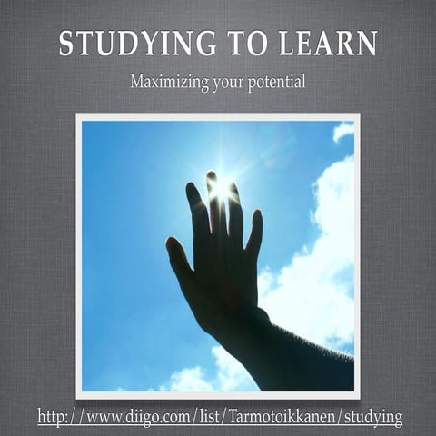 Studying To Learn | PDF