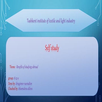 Studying Abroad Pptx