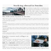 Studying abroad in Sweden | PDF | Europe Travel | Travel Locations