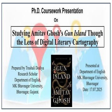 Studying Amitav Ghosh’s Gun Island Though the Lens of Digital Literary ...
