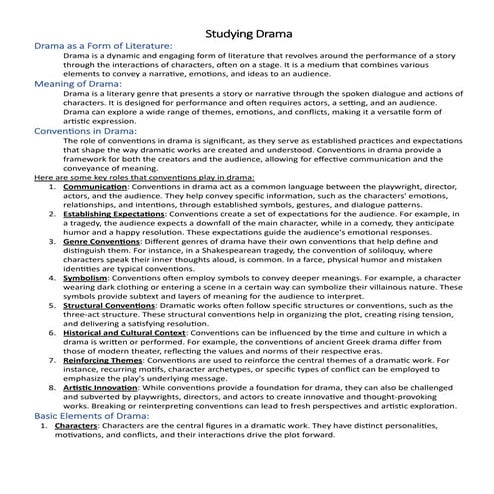 CW DRAMA LESSON 3 WRITING ONE-ACT PLAY.pptx