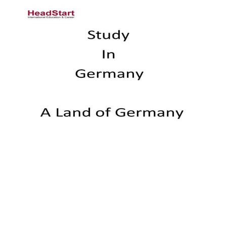 Study in germany: A guide to Studying in Germany | DOCX | Undergraduate ...
