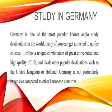 Study in germany | PPTX