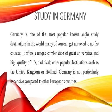 Study in Germany | PPT