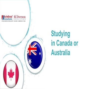 Country Comparison: Canada vs. Australia | PPTX