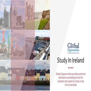 Study In Ireland - Global Opportunities | PDF