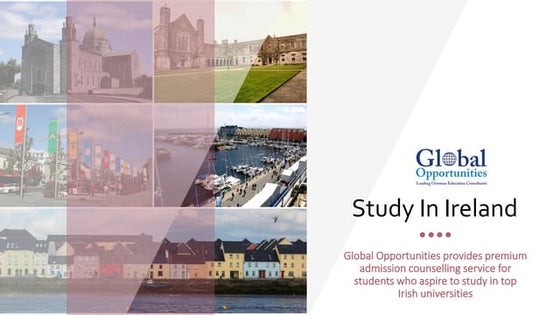 Study in Ireland | PPTX | Undergraduate Education | College Education