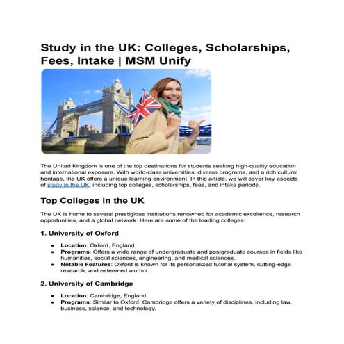 Study in the UK_ Colleges, Scholarships, Fees, Intake _ MSM Unify.pdf