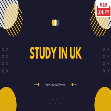 STUDY IN UK | MSM UNIFY | PDF