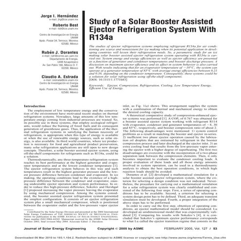 Study of a solar booster assisted | PDF