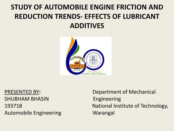 Tribological Aspects of Internal Combustion Engine | PDF