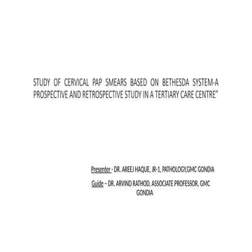 Bethesda system for cervix cytology | PPTX