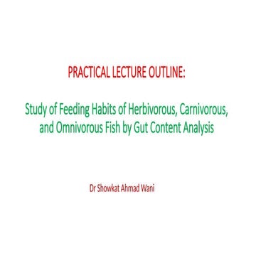 Study of Feeding Habits of Herbivorous, Carnivorous and Omnivorous Fish ...