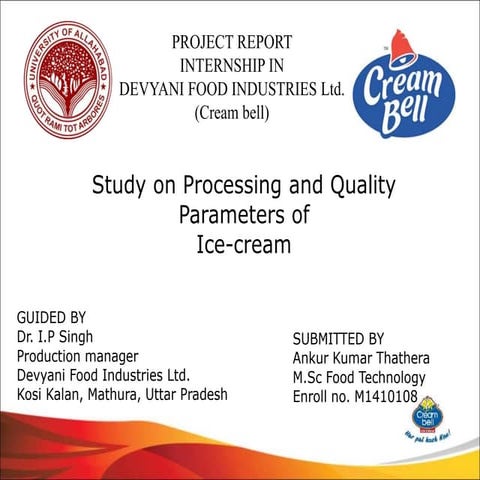 ICE CREAM HACCP GUIDLINES | PDF