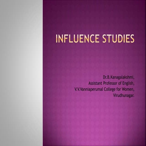 Study of Influence- Part I.pptx