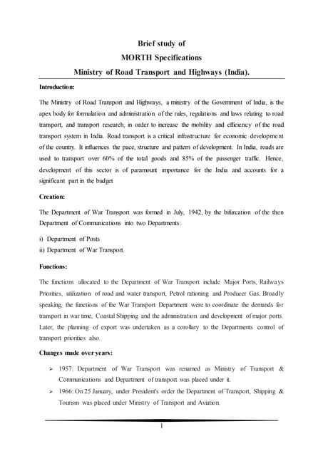Stages Of Road Construction: Step by Step | PDF