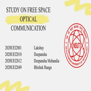 STUDY ON FREE SPACE OPTICAL COMMUNICATION.pptx