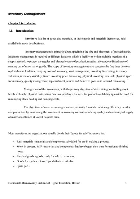 Unit 1 materials management | PPTX | Logistics | Business