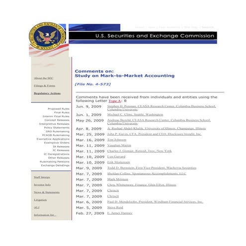 Study on mark to-market accounting | PDF