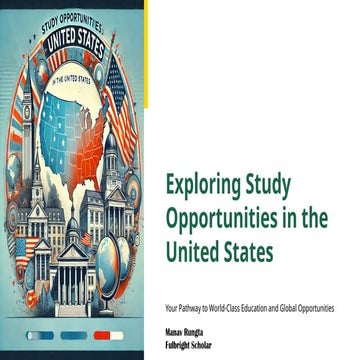 Study Opportunities in USA by Manav Rungta | PPTX
