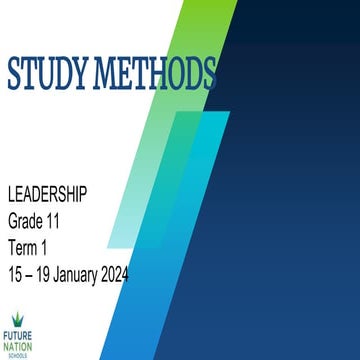 Study Plan.pptx study plan, study better | PPTX