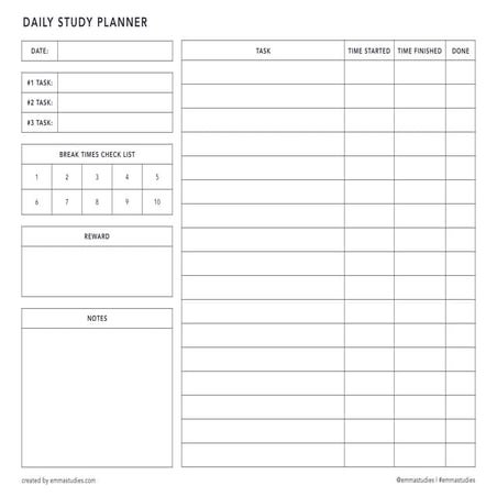 study planner pack for students who need help with scheduling | PDF