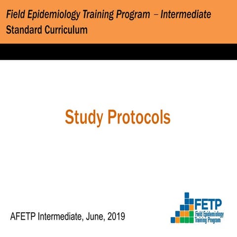 Study protocols development | PDF