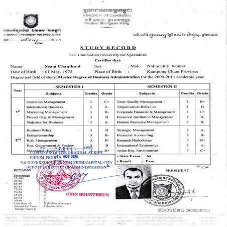 Study Record.pdf for the document as the | PDF