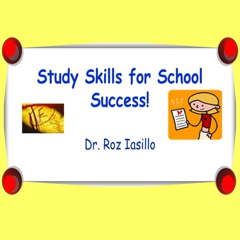 Study Skills Overview | PPT