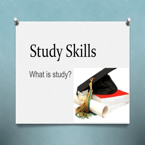 Study Skills 1st year 2017 | PPTX