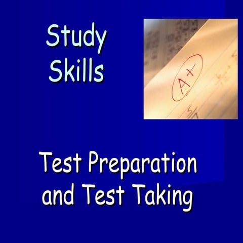 Study skills test prep | PPT