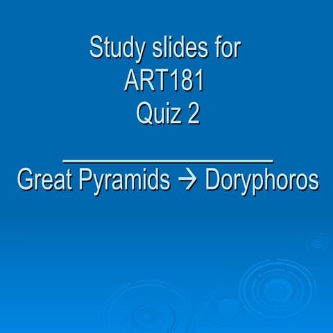 Study slides | PPT