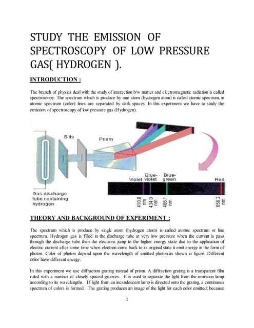 Wavelength of light using diffraction gratting . | DOCX | Physics | Science