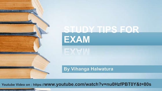 Study tips for exam | PPT