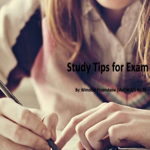 Study tips for exam | PPT