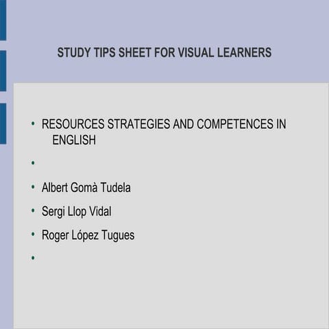 Presentation learning styles flores | PPTX