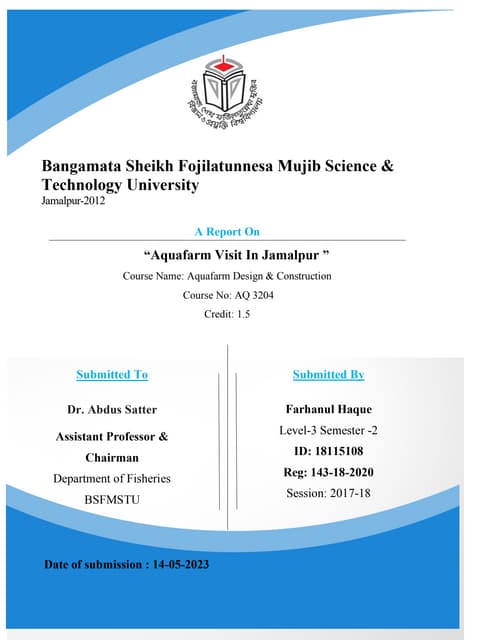 Farhanul Haque presentations