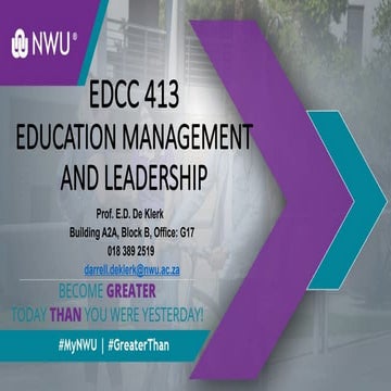 Education management and leadership 224. | PPT
